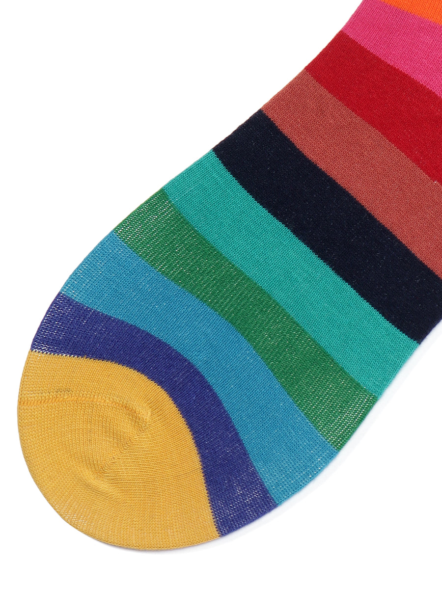 Multicolored Socks for Men and Women: Striped Ankle Socks