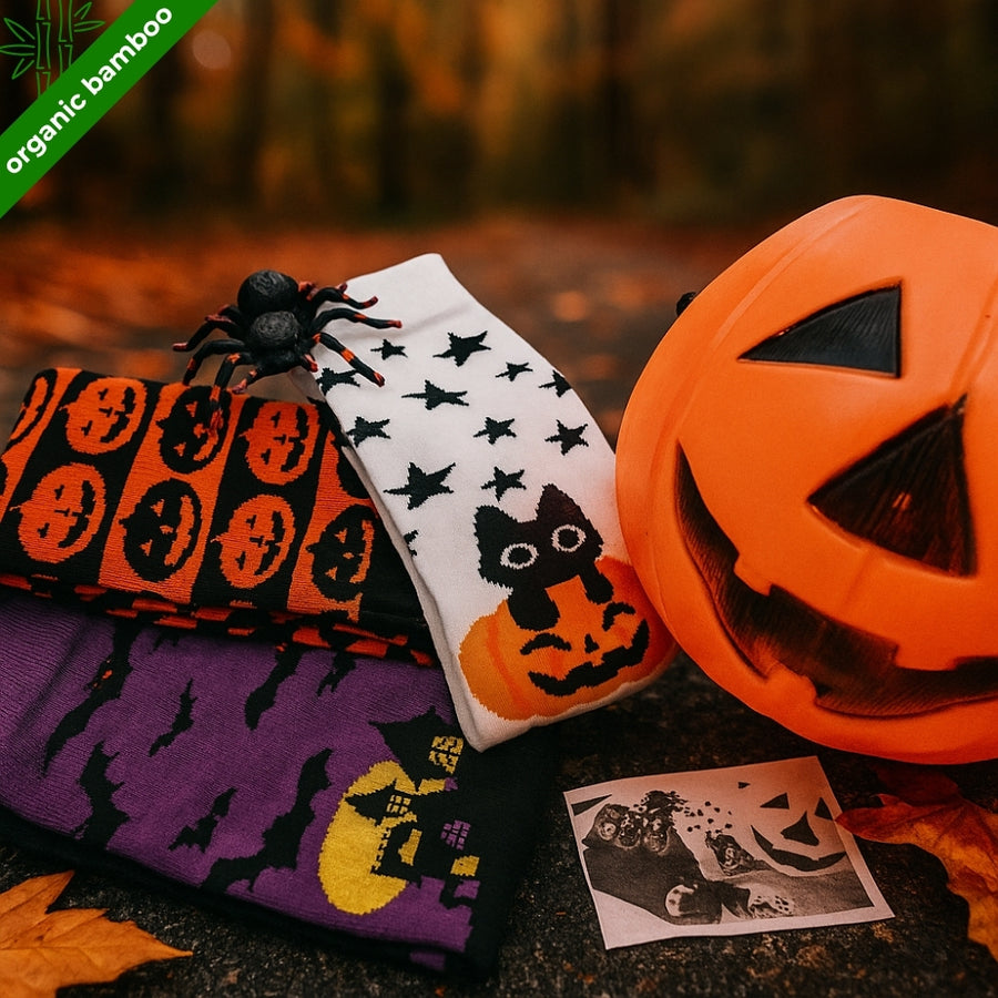Boo Thang Halloween Socks | Quirky Pack of 3 Crew Socks